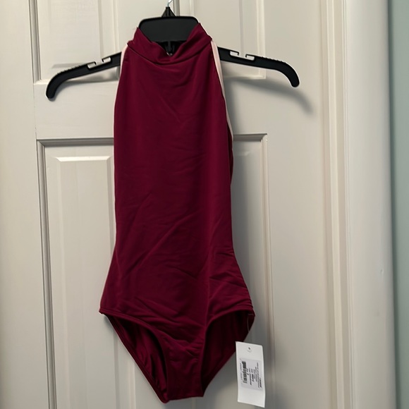 Mariia | Other | Nwt Maria Karolina Burgundy Mock Neck Leotard | Poshmark